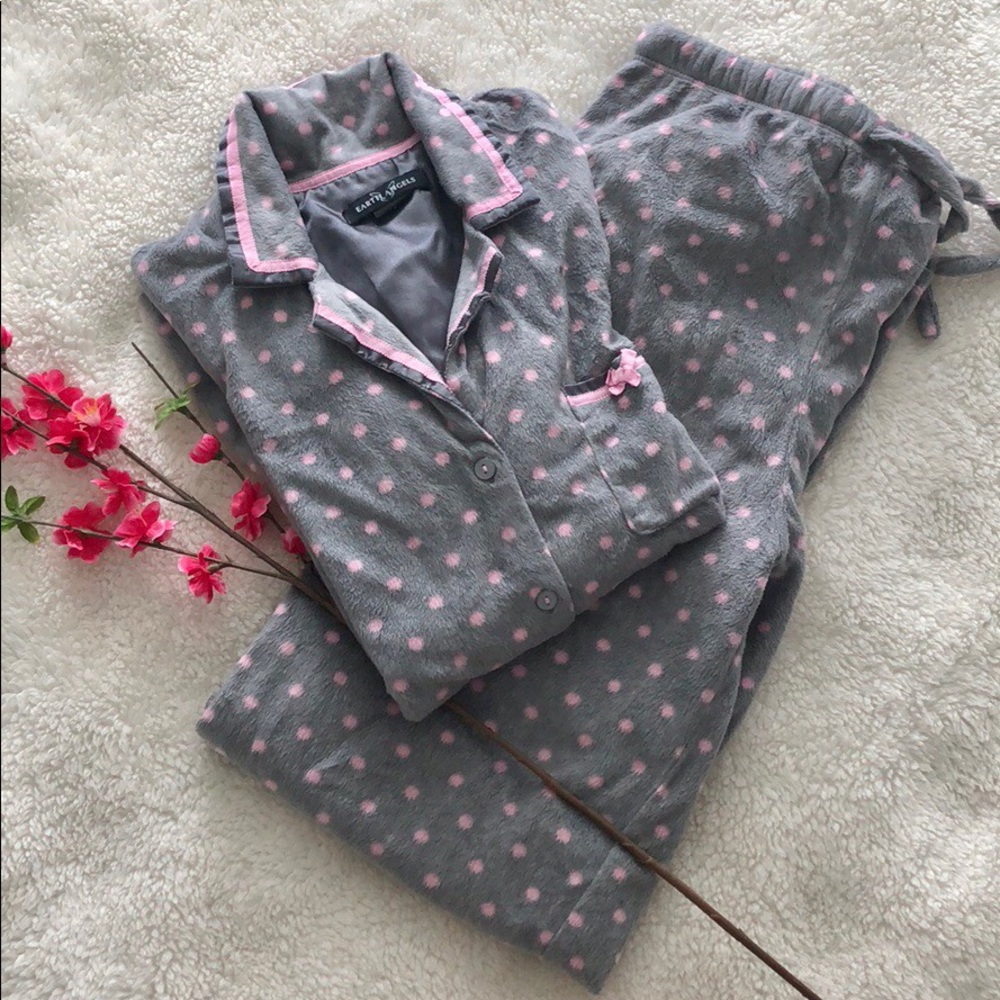 Earth Angels Luxury Soft Pajama Set In Small - Gem